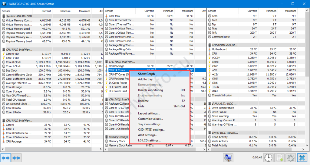 How To Use Hwinfo 32 64 Bit Settings Instructions