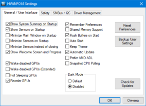 How to use HWiNFO 32/64 bit: settings, instructions